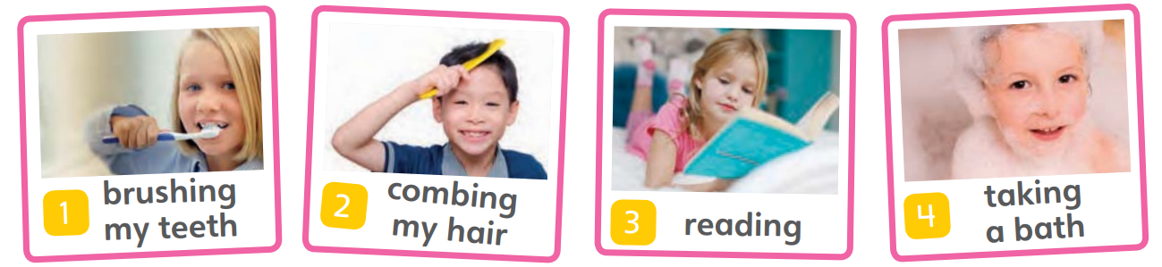 routines, house, present continuous