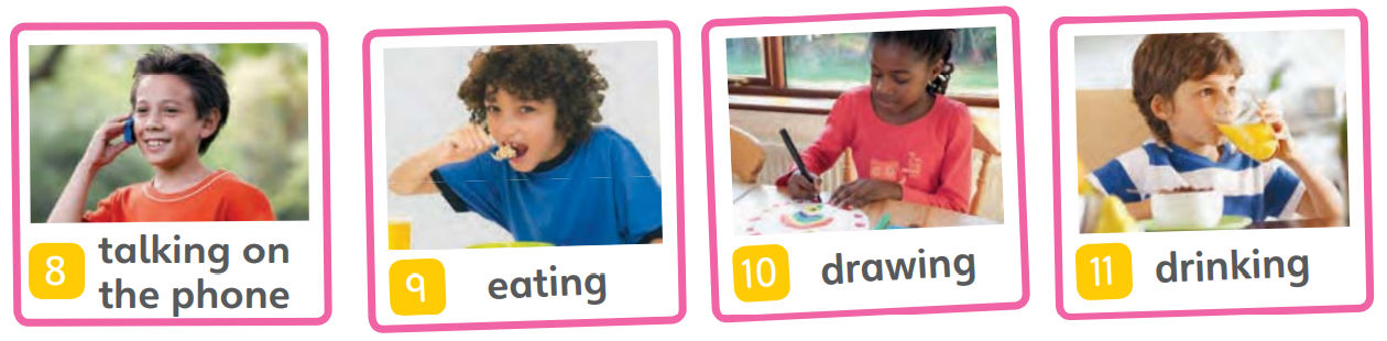 routines, house, present continuous