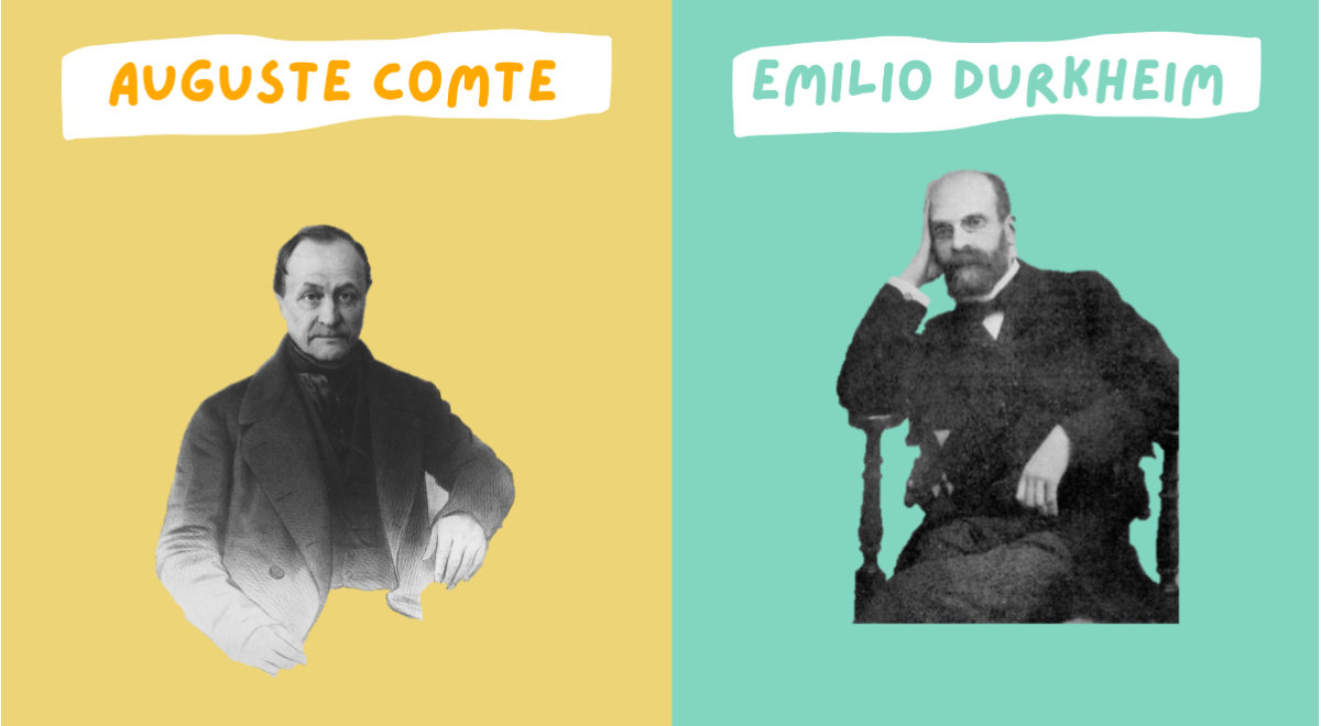 Auguste Comte y Emilio Durkheim