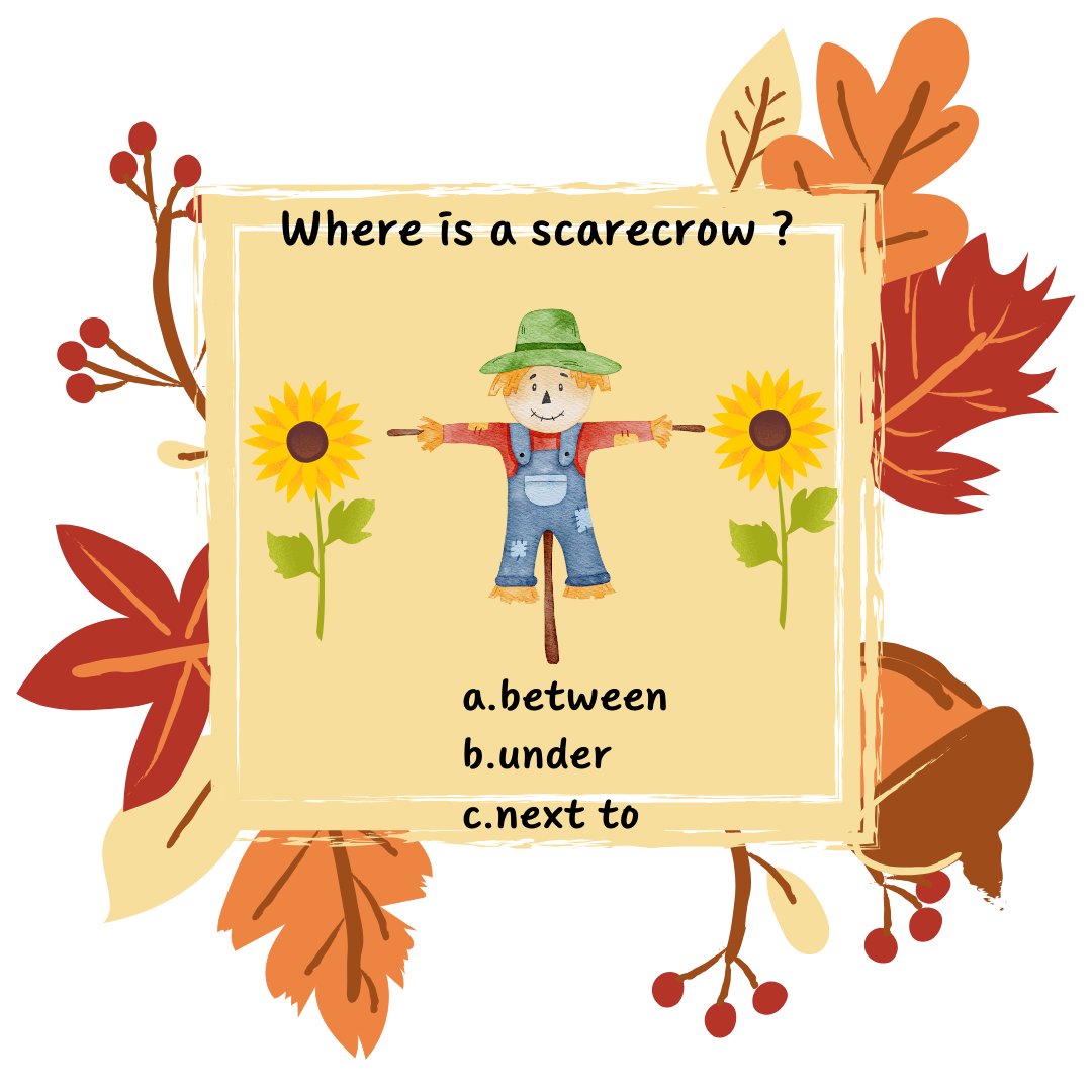 Autumn - prepositions of place | Genially