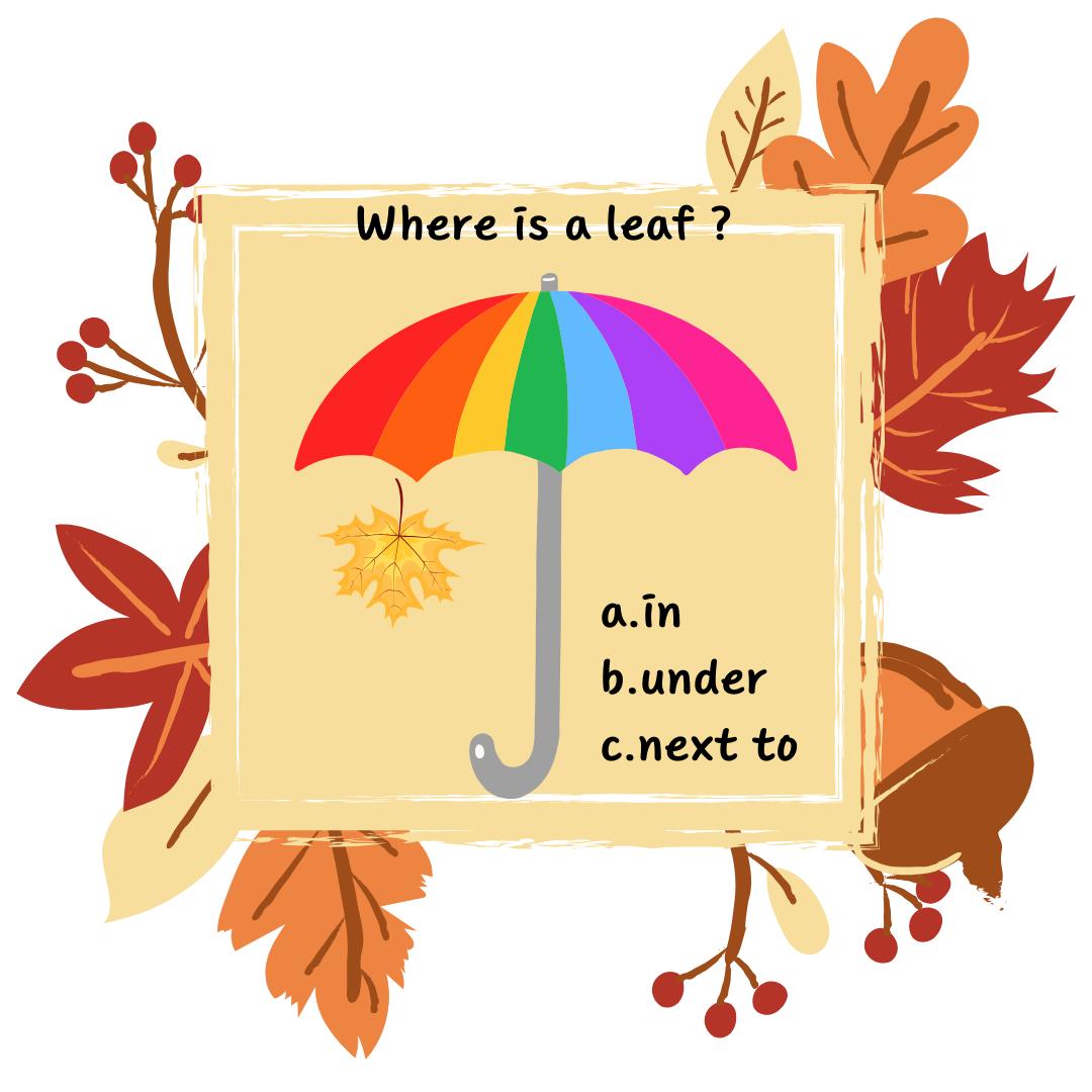 Autumn - prepositions of place | Genially