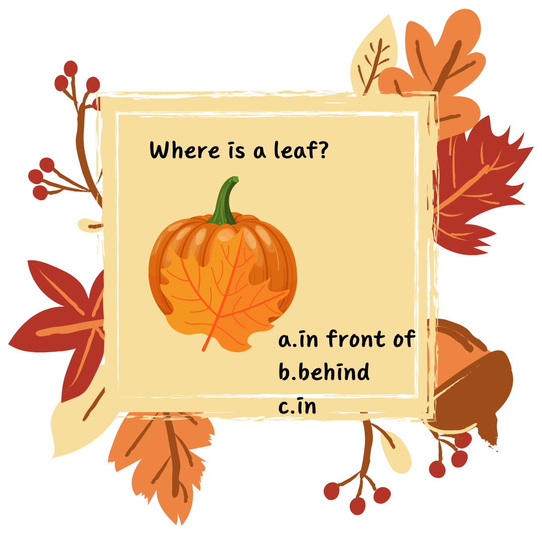 Autumn - prepositions of place | Genially
