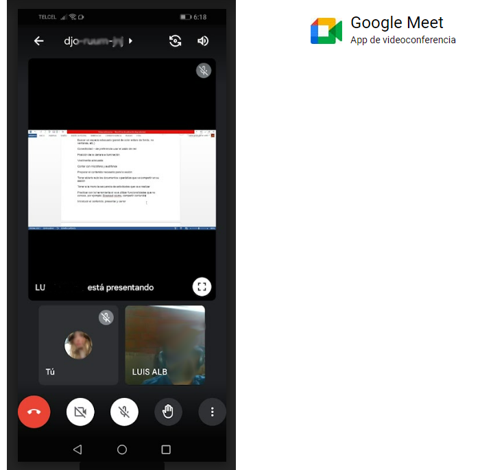 Interfaz Google Meet | Genially