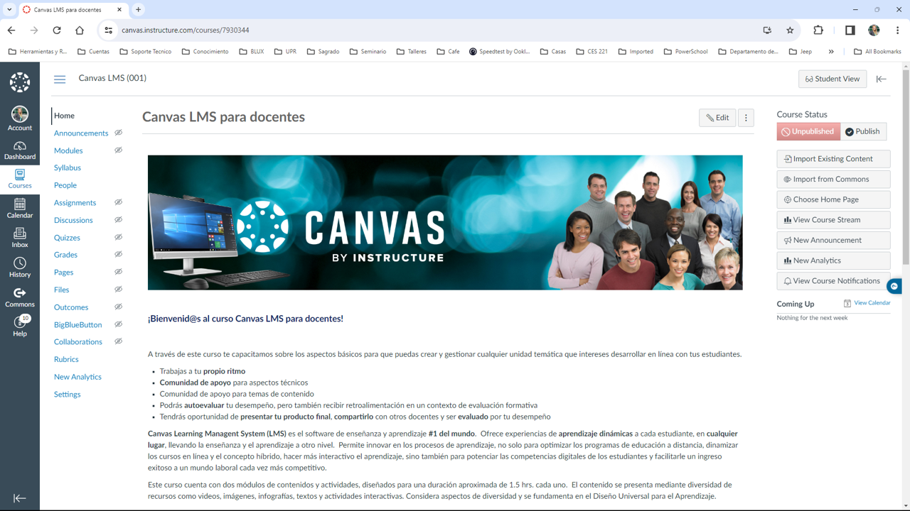 Interfaz administrador