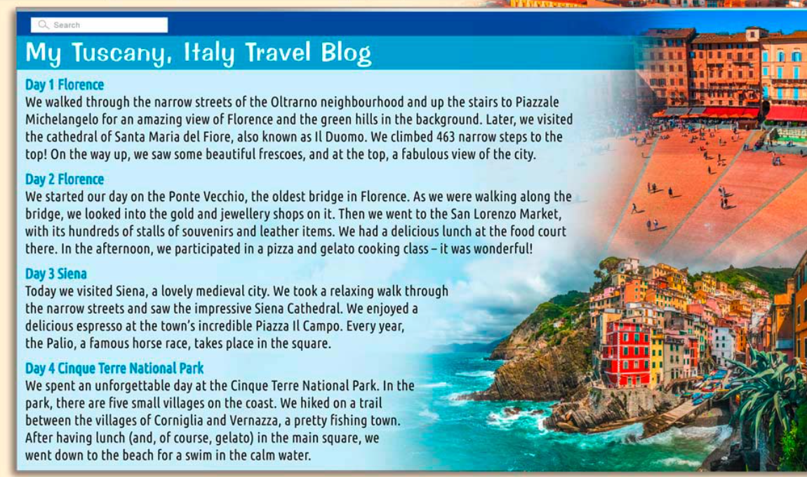 Example of travel blog | Genially