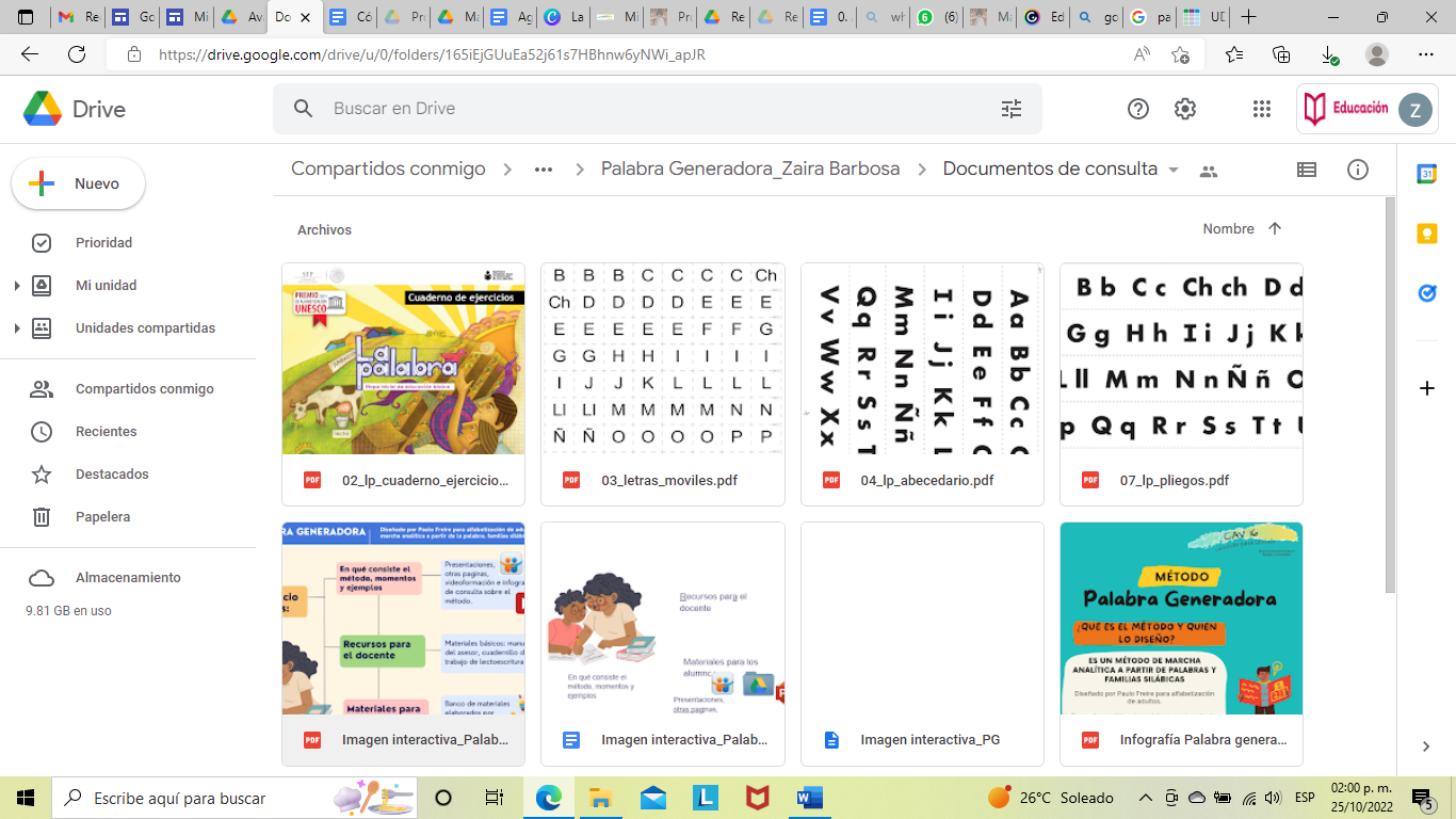 Mapa del micrositio LECTURA