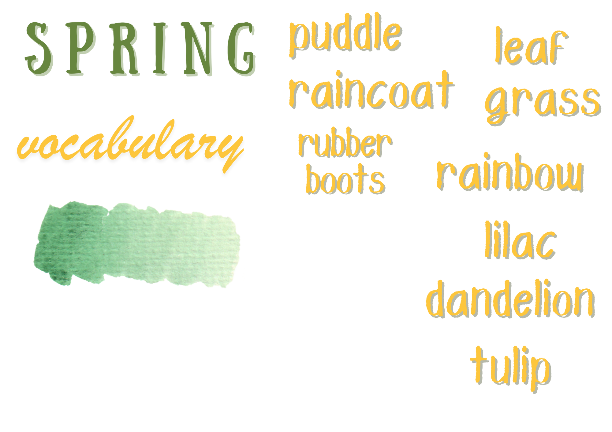 SPRING vocabulary | Genially