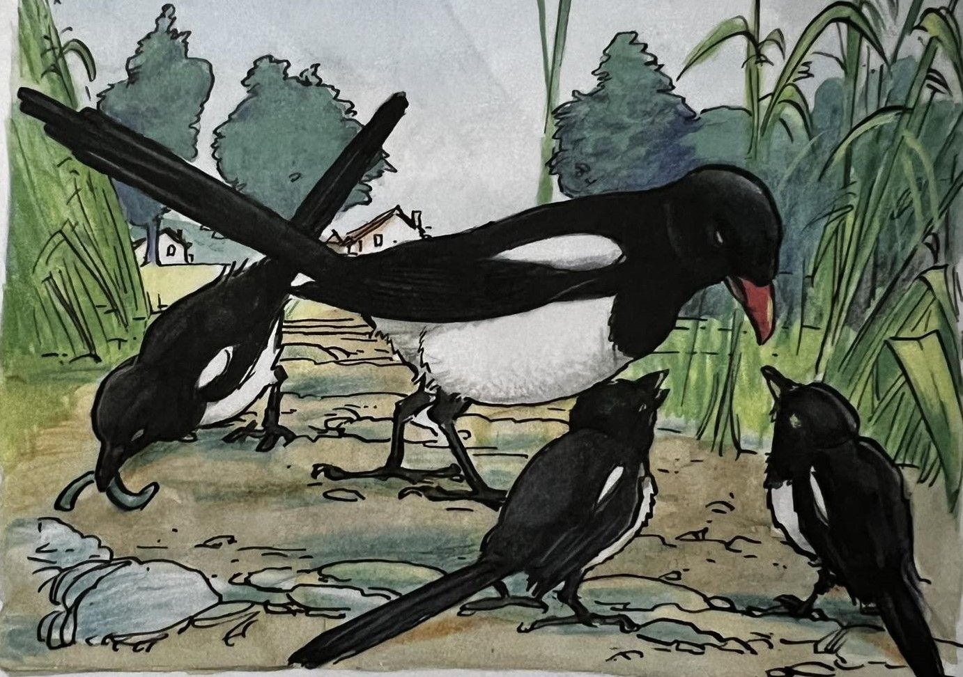 "Svraka i svračići" | Genially