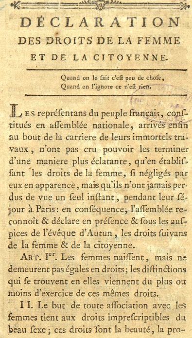 La vie d'Olympes de Gouges | Genially