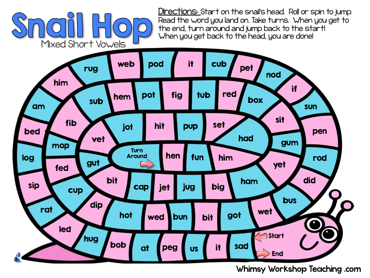 CVC reading_snail | Genially