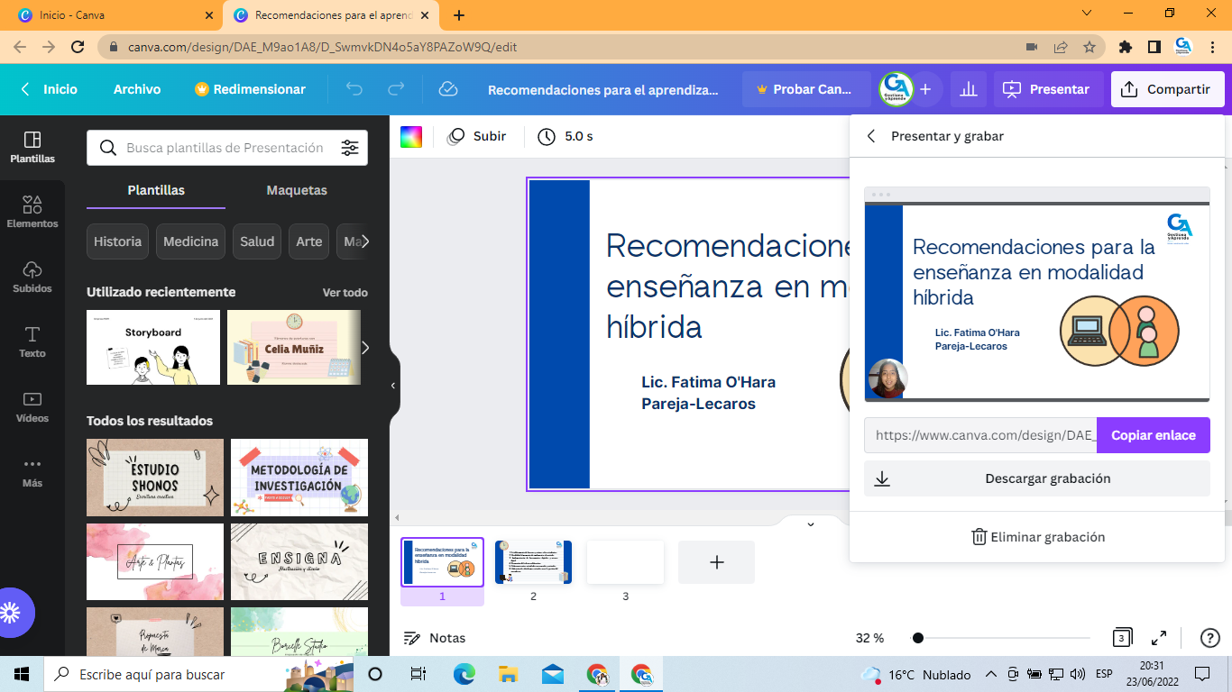 Recomendaciones para la enseñanza online | Genially