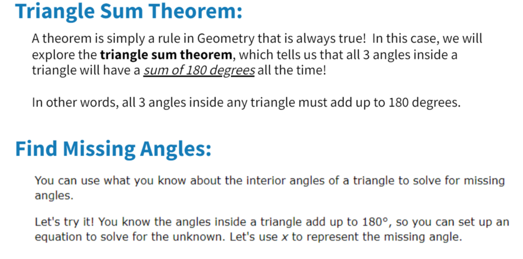 Geometry A - Workbook 18.1