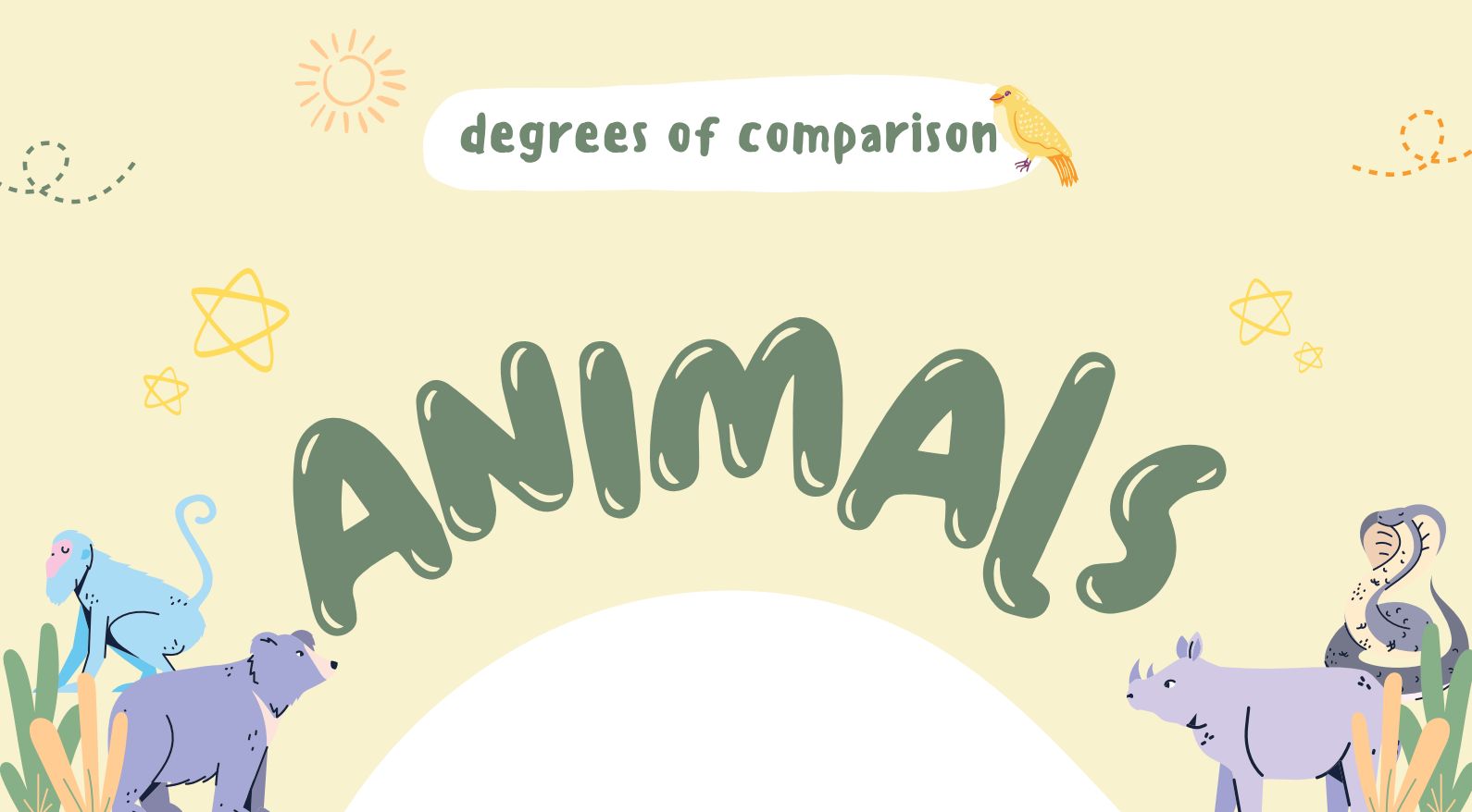 Compare animals by @annarad_eng | Genially