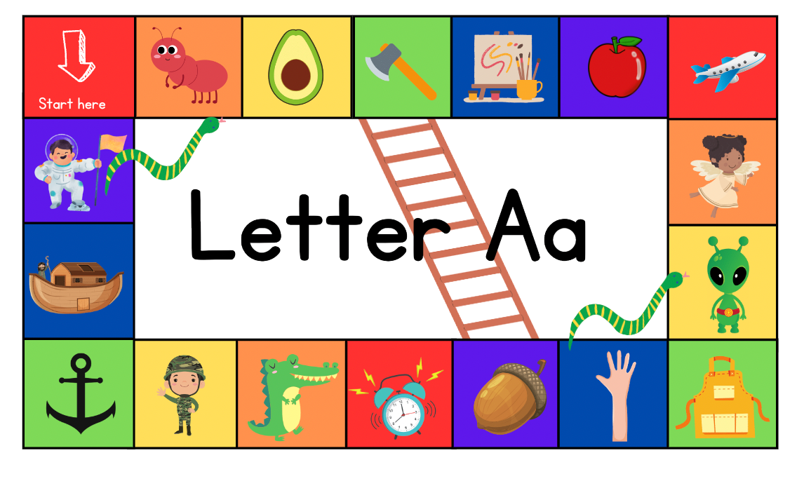 Letter Aa board game | Genially