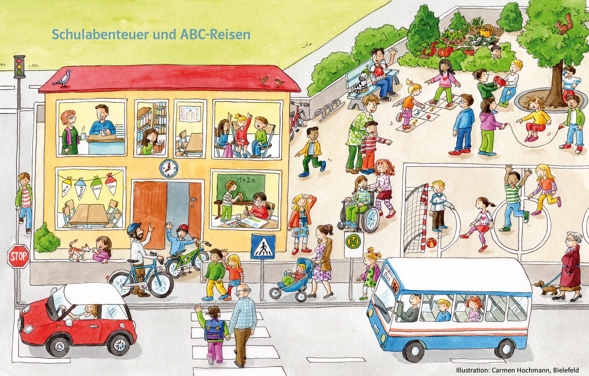 At the playground middle | Genially