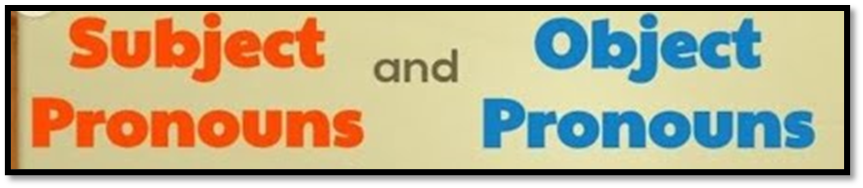 SUBJECT AND OBJECT PRONOUNS | Genially
