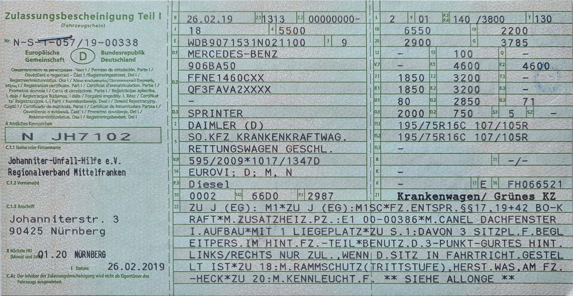 1.7 Zulassungsbescheinigung Teil 1 | Genially