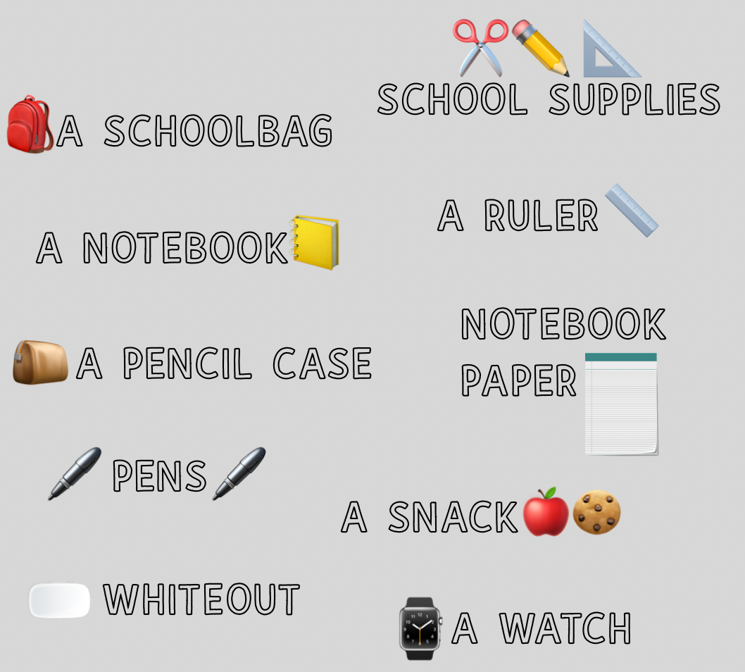 Back to school essentials