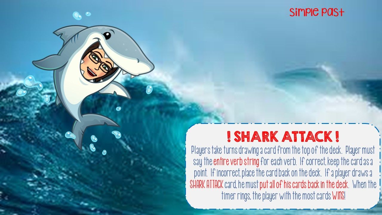 SHARK ATTACK RULES SIMPLE PAST