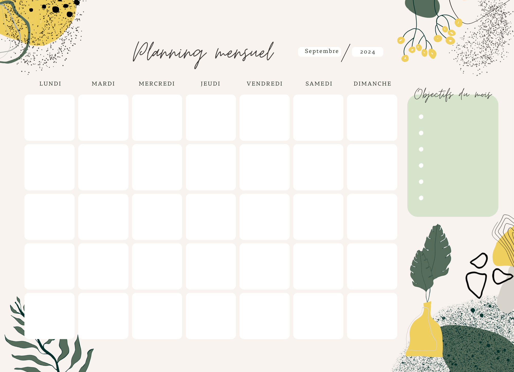Travail N°2 : Planning interactif | Genially