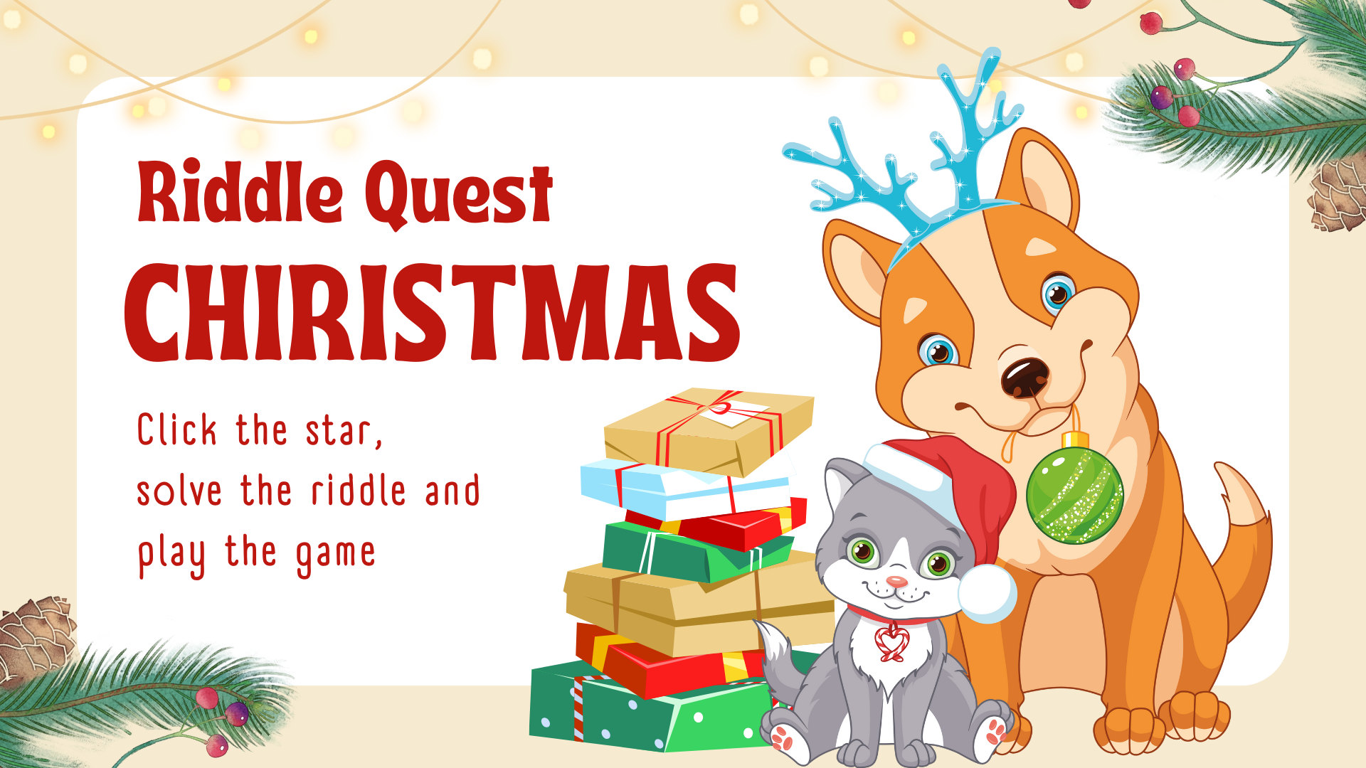 Christmas Riddle Quest | Genially