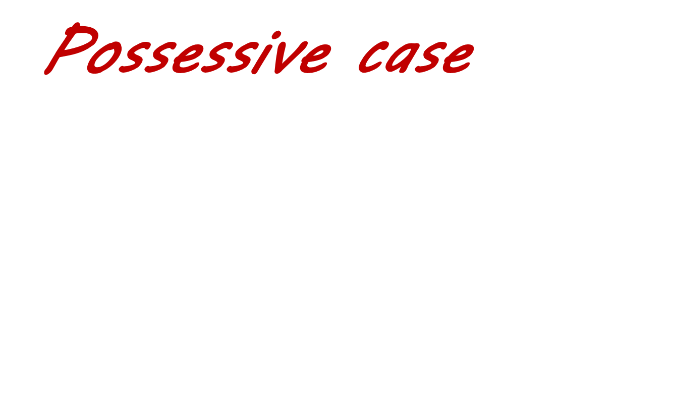Possessive case Присвійний відмінок | Genially