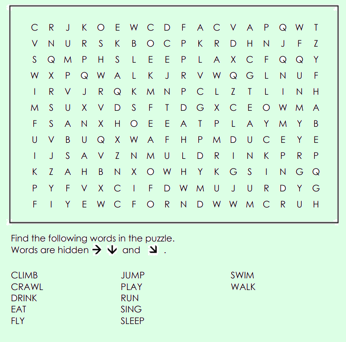 Word search: Animals activities | Genially