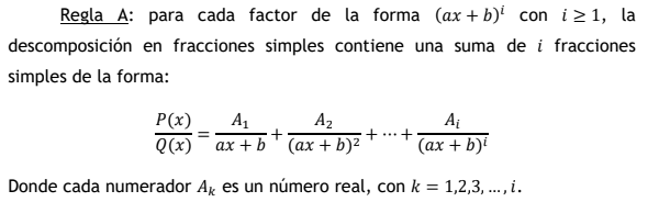 Descomposición en fracciones simples | Genially