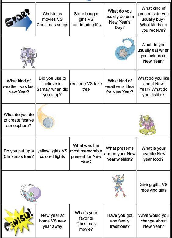 Before Christmas Board Game | Genially