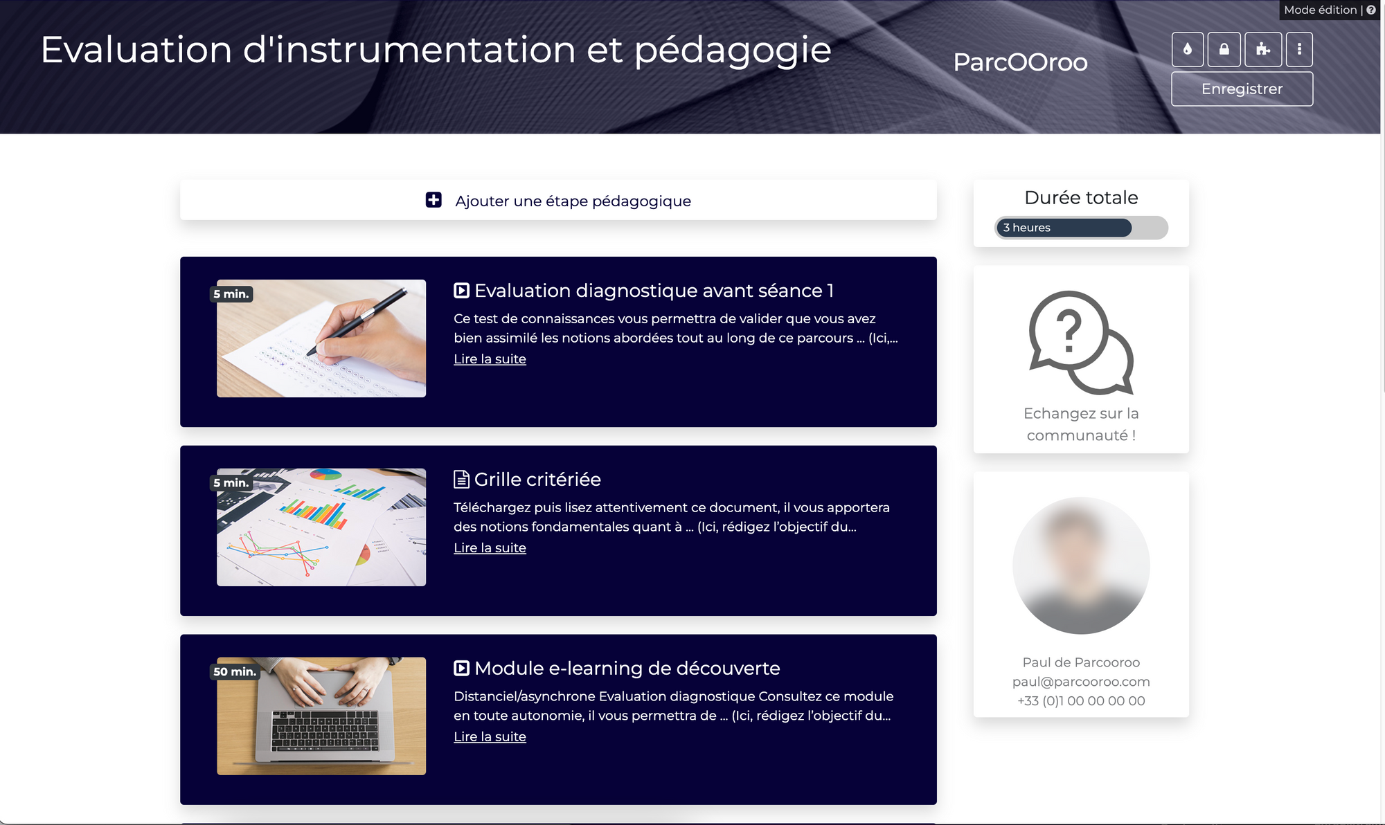 ParcOOroo - Interface | Genially