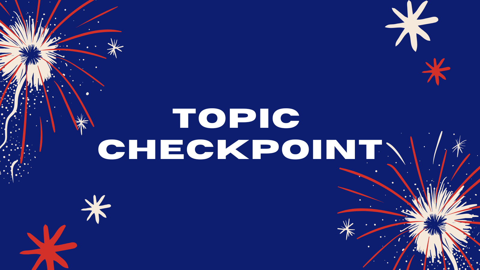 8th SS Weekly Checkpoint Intro