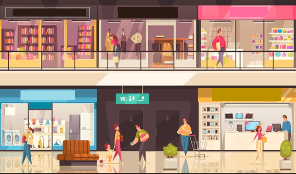 En el centro comercial | Genially