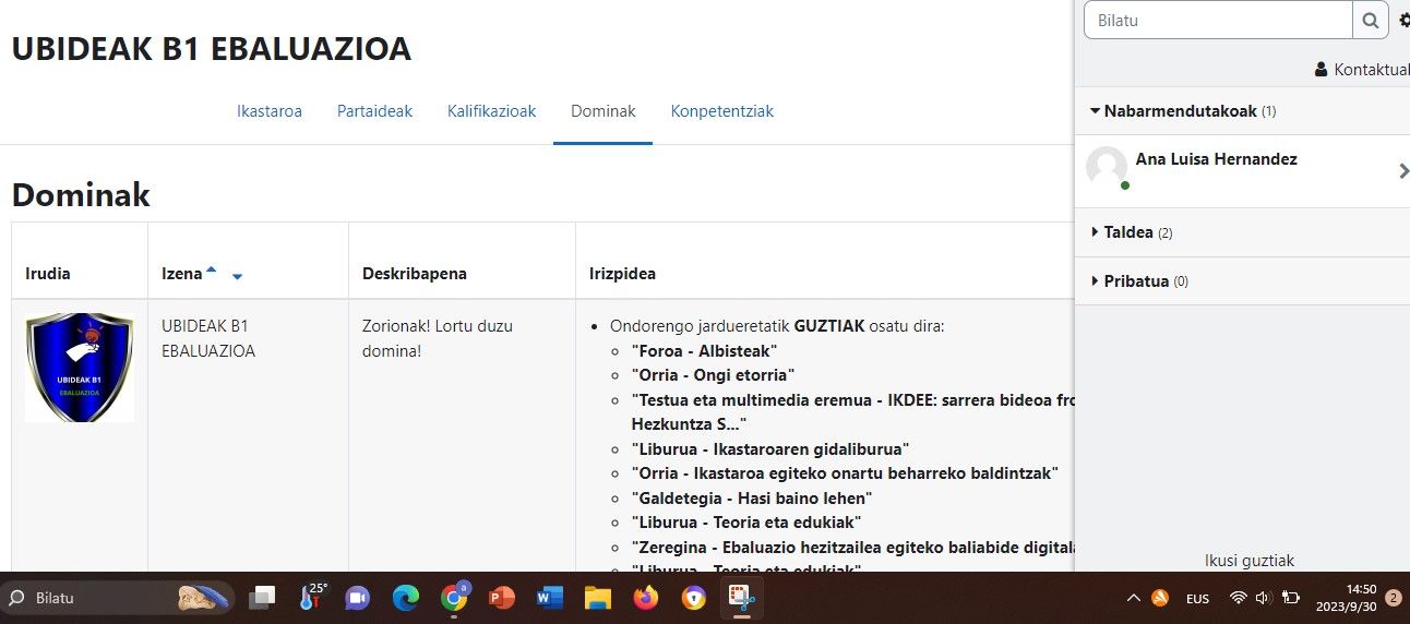 B1-3. ebaluazioa Ana Hernandez | Genially