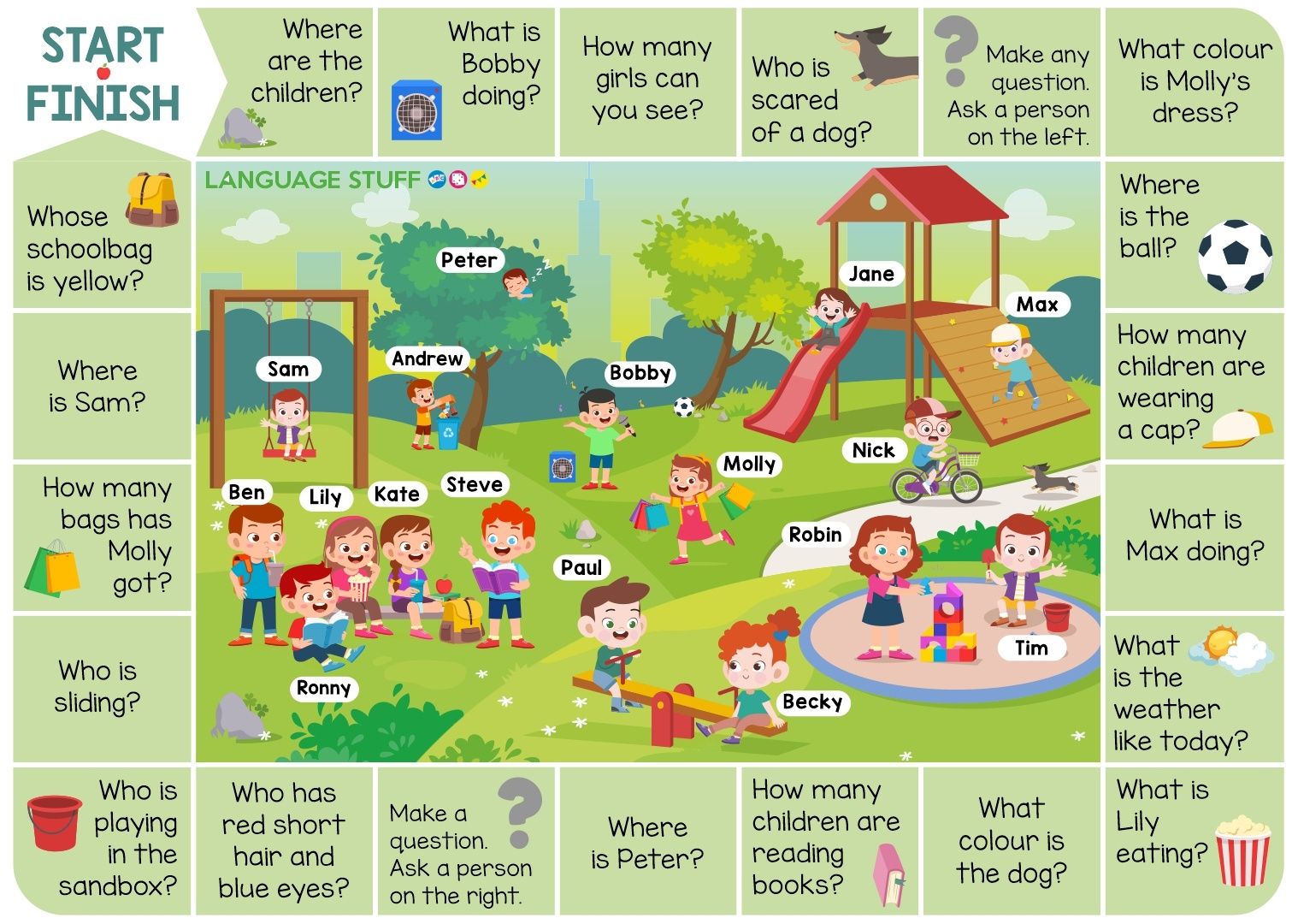 Questions warm up | Genially