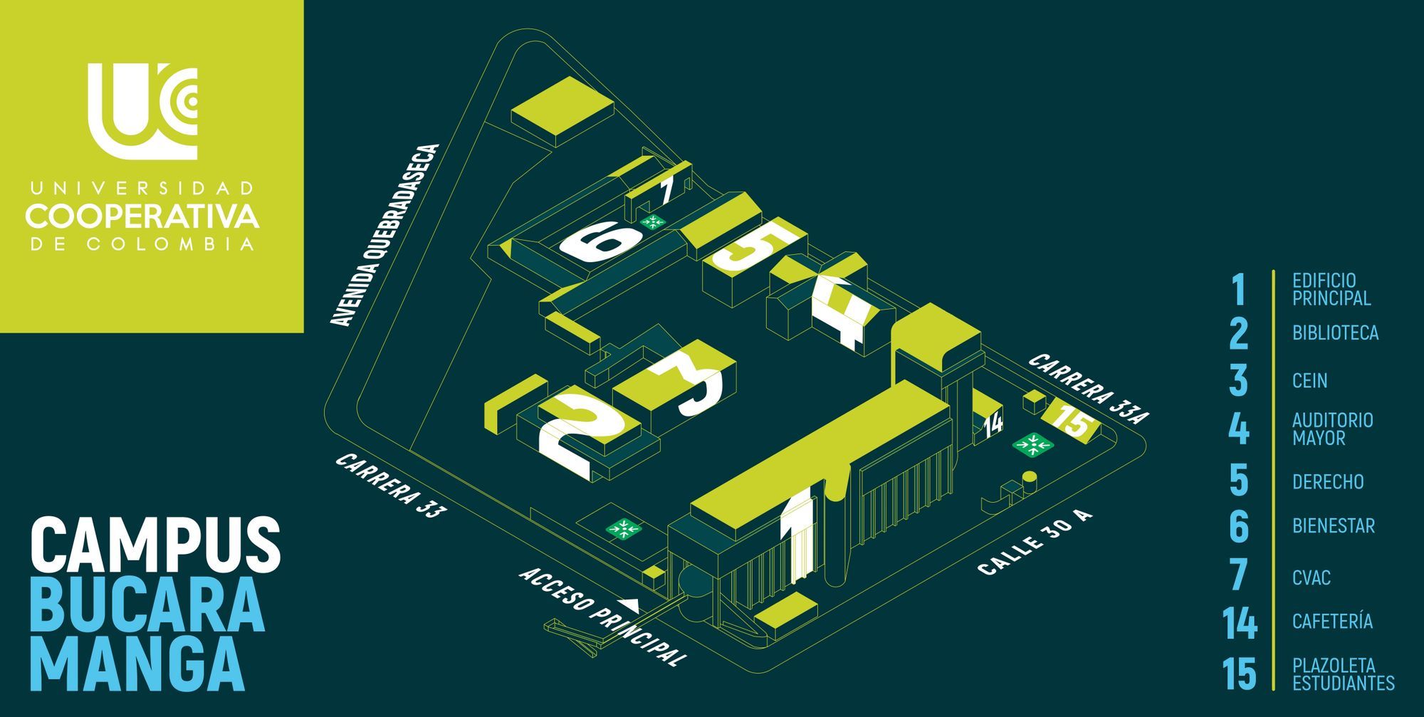 MAPA UCC CAMPUS BUCARAMANGA | Genially