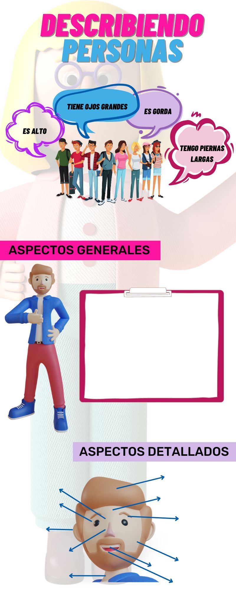 adjetivos calificativos apariencia fisica