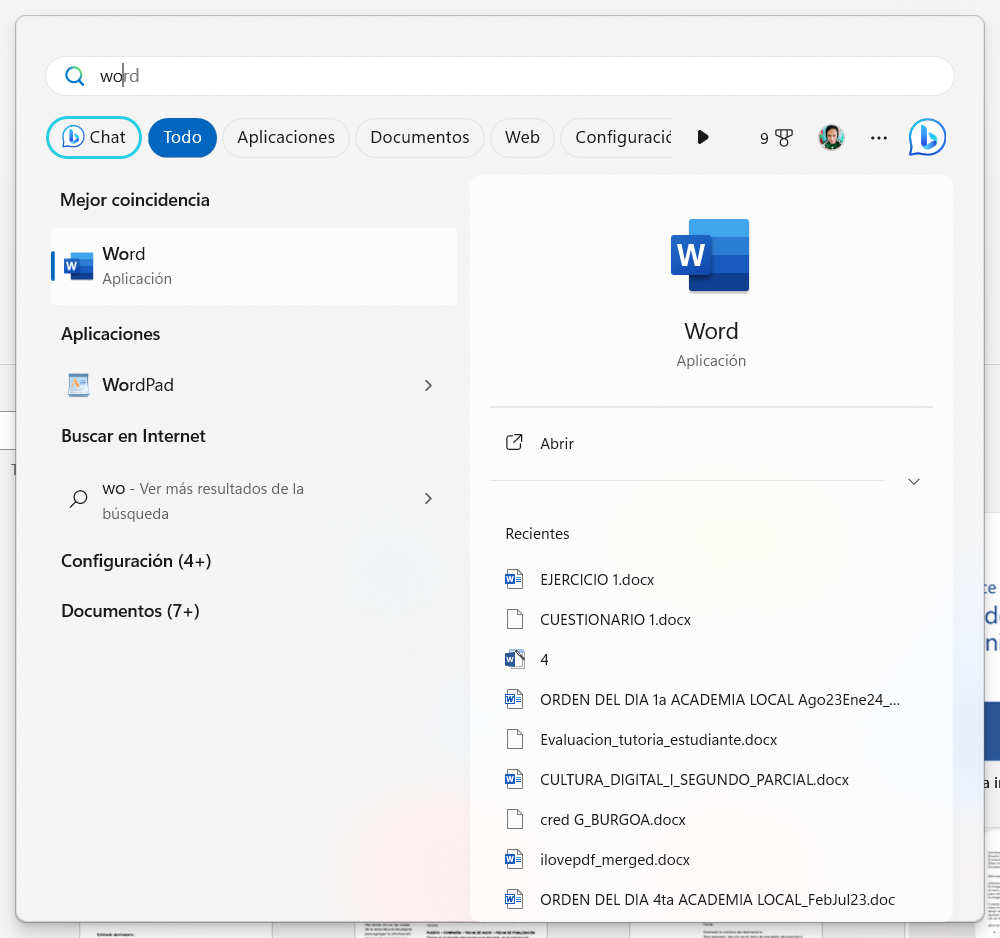 Microsoft word | Genially