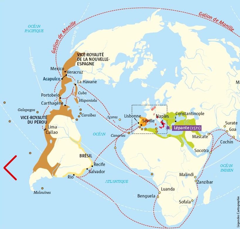 Mappemonde horizontale
