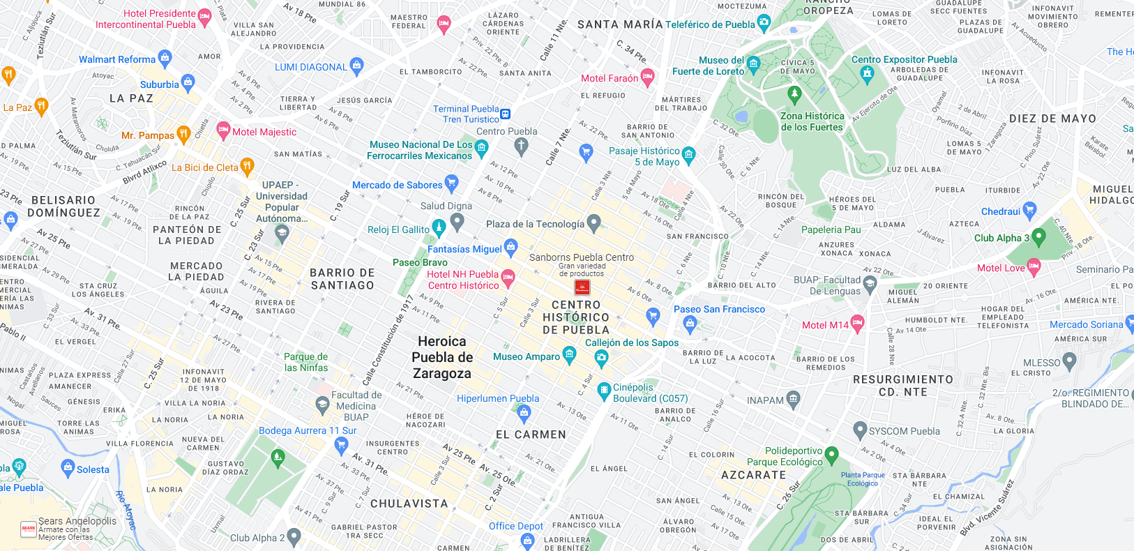 MAPA PUEBLA