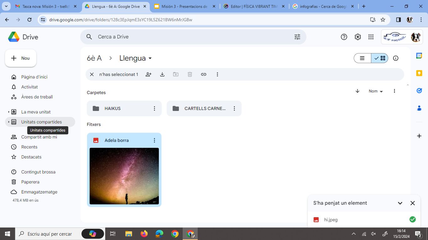 Como subir en trabajo al drive | Genially