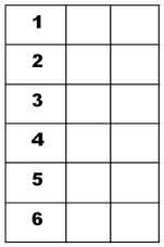 Mini generala con números | Genially