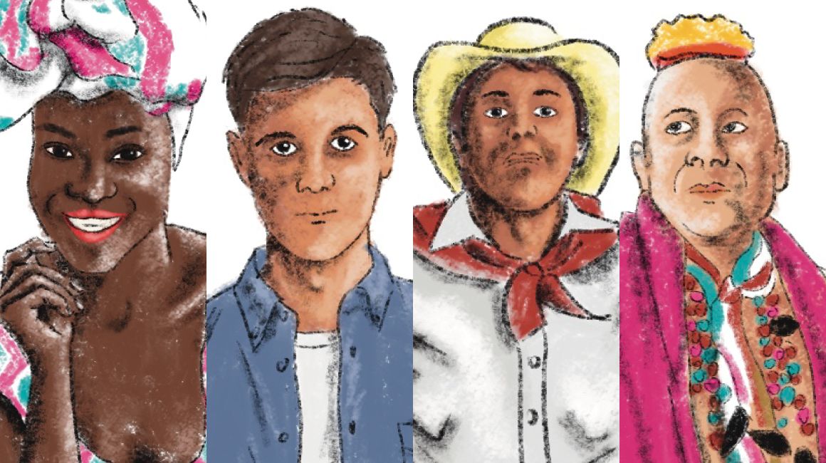 INDÍGENAS, AFROS Y MONTUBIOS