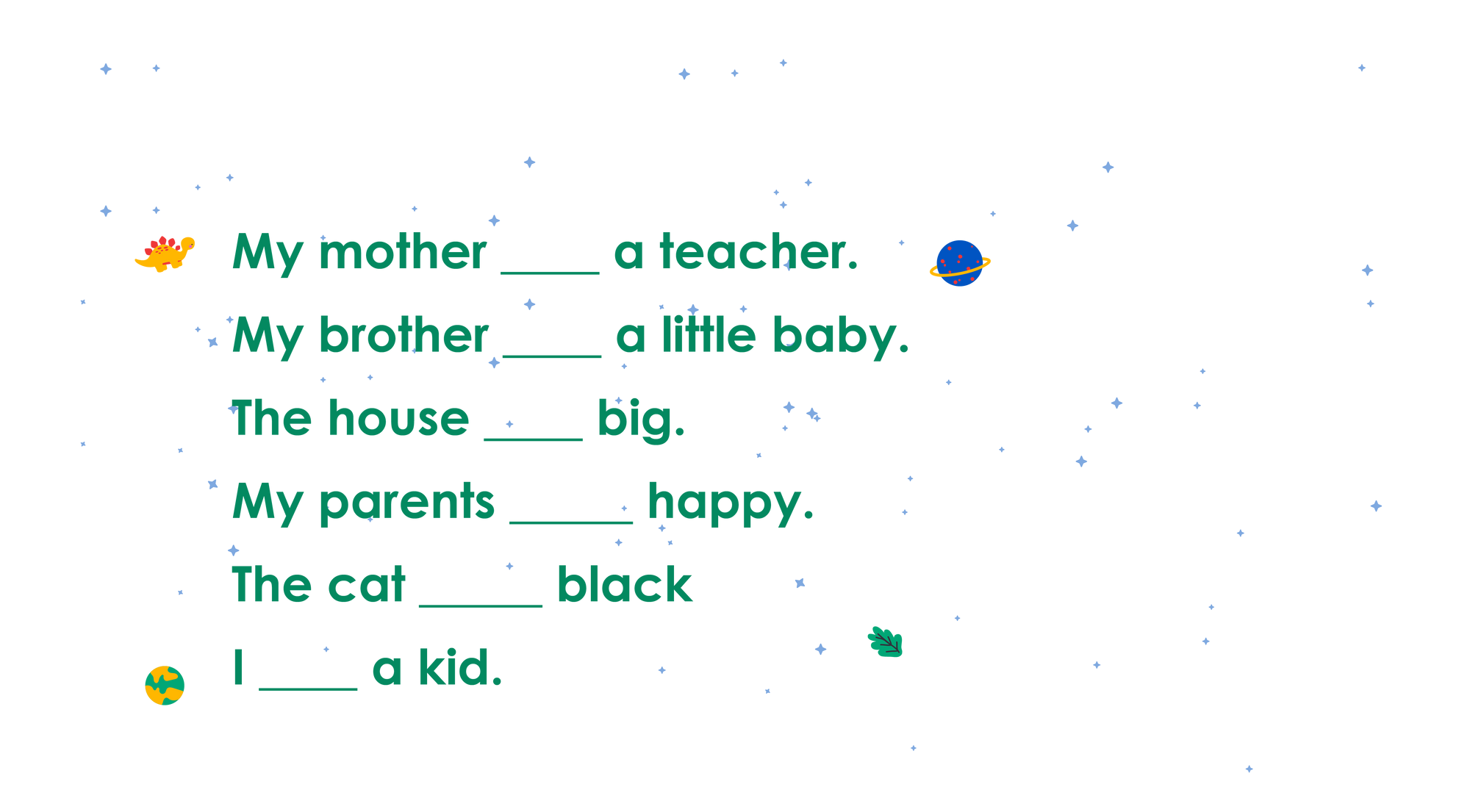 Be |Complete the sentences | Genially