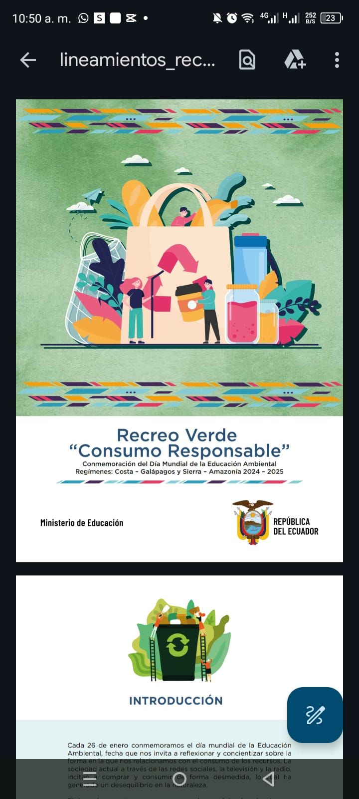 RECREO VERDE 5TO GRADO