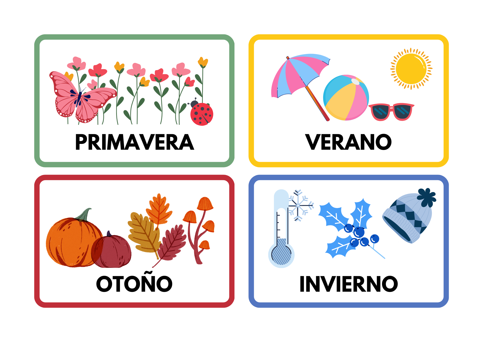 LAS ESTACIONES DEL AÑO | Genially LAS ESTACIONES DEL AÑO | Genially