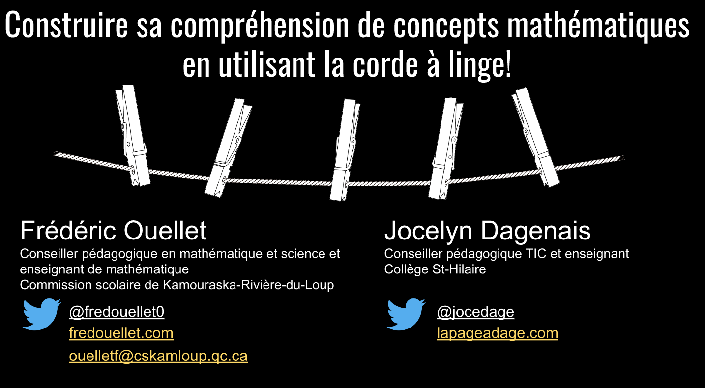 La corde à linge mathématique | Genially