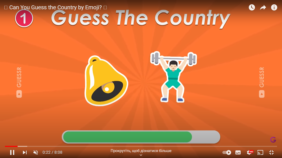 Guess the country by emojis