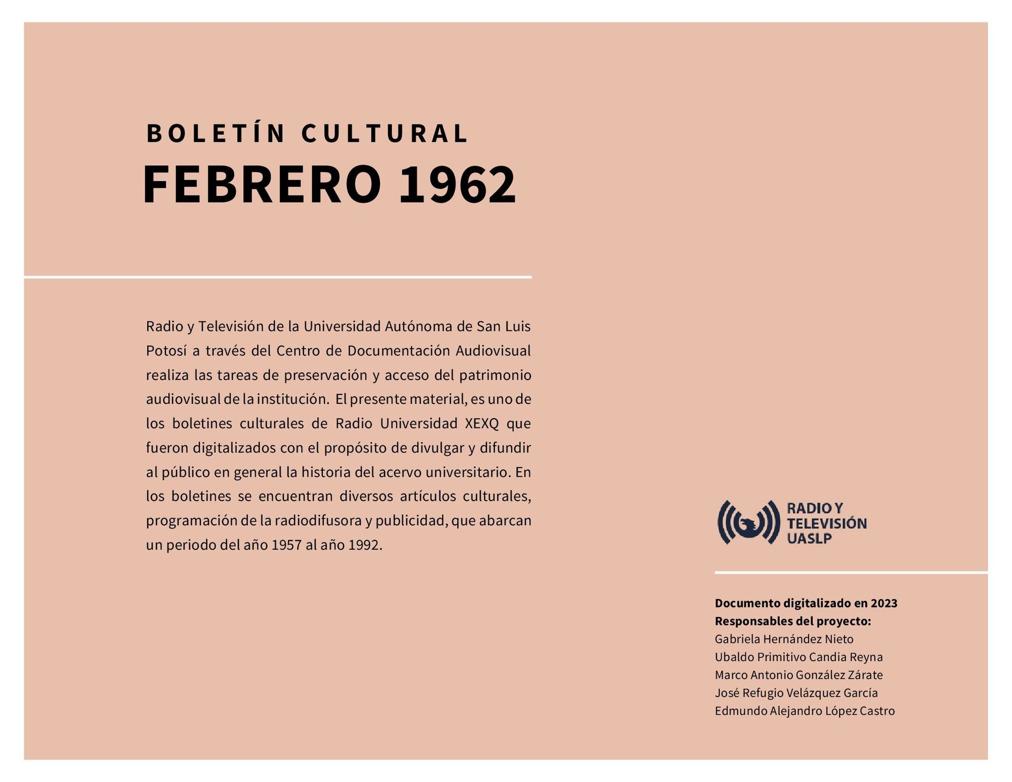 FEBRERO 1962 | Genially