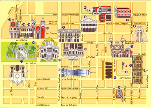 Mapa del Centro Historico | Genially