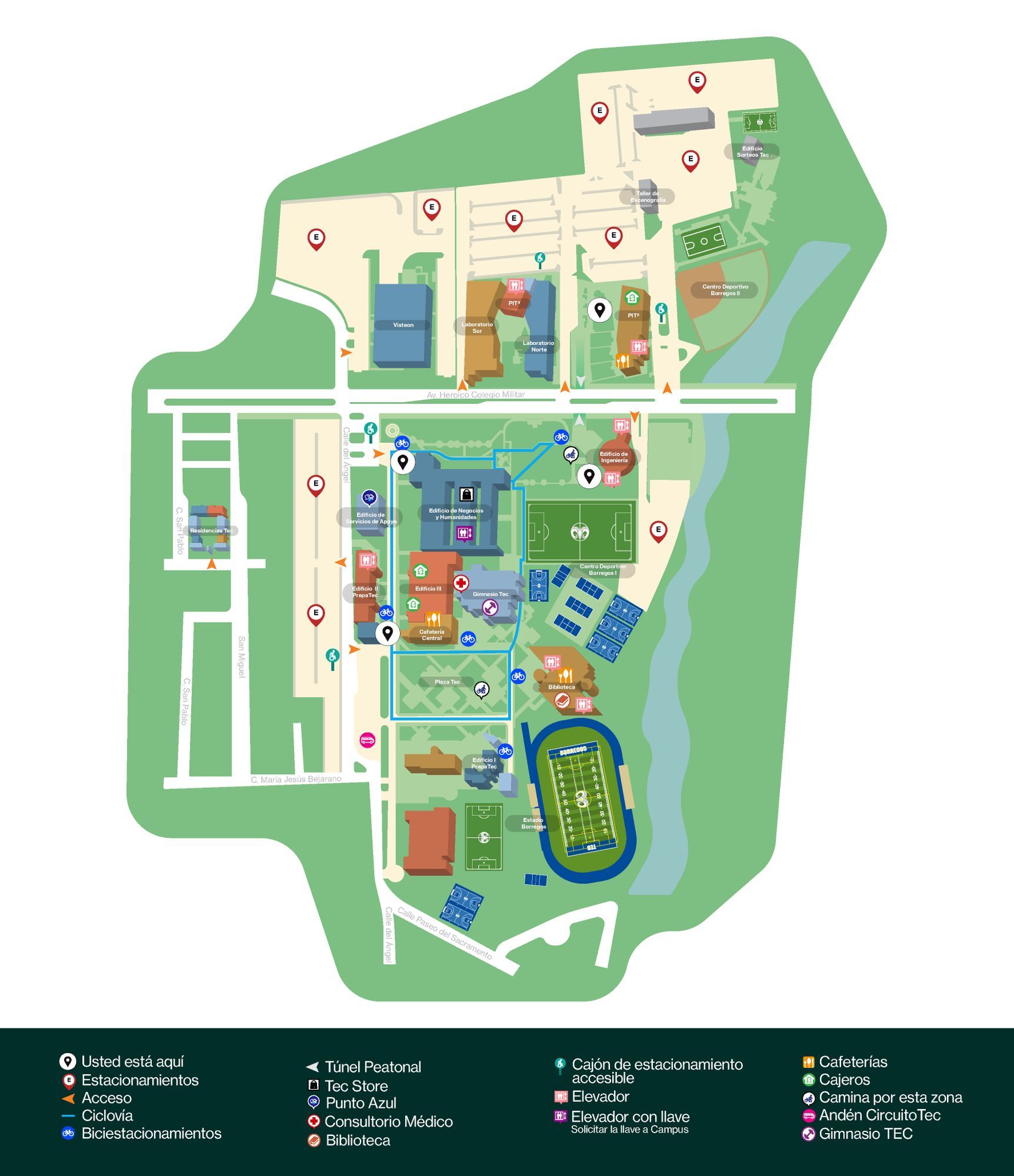 Mapa Campus Chihuahua | Genially